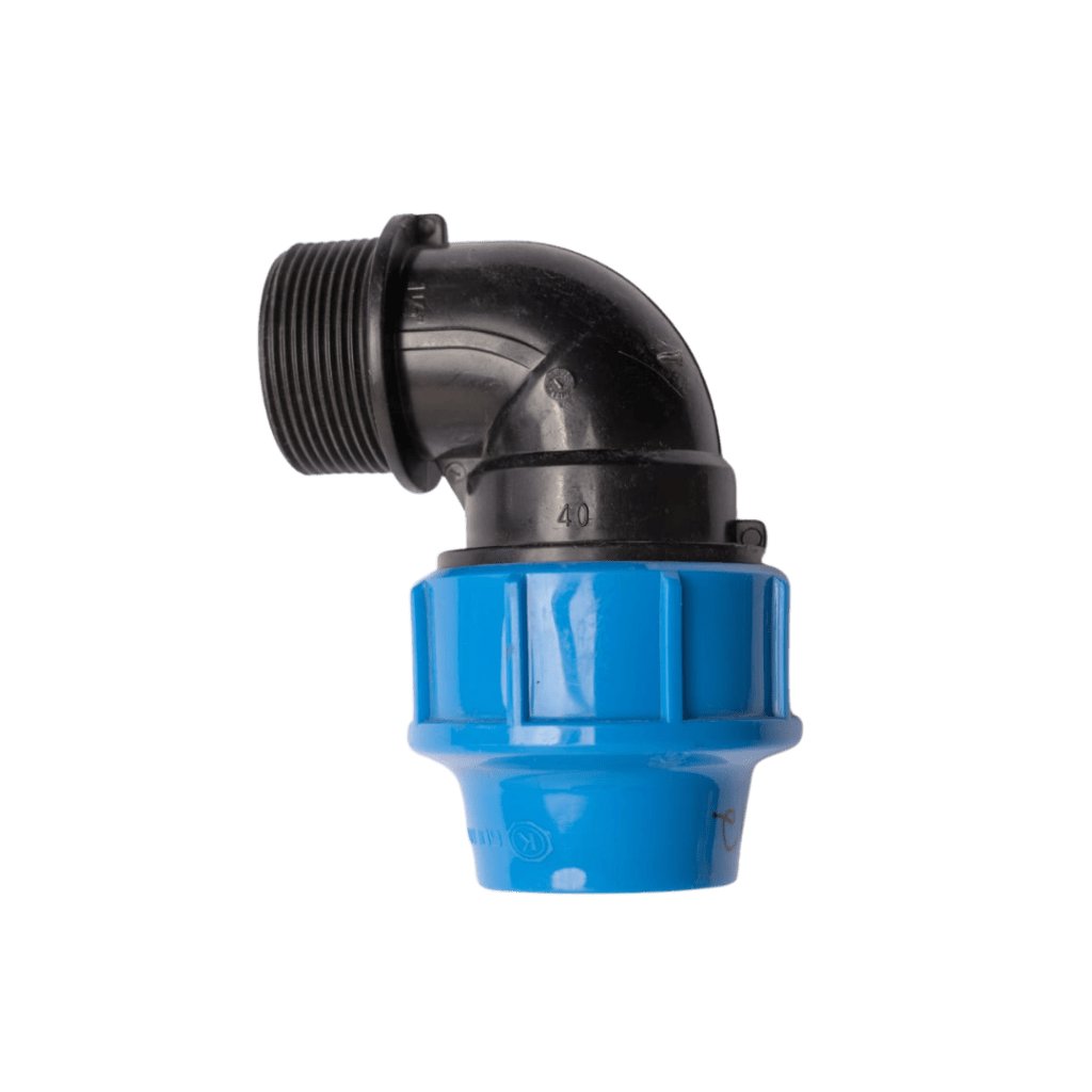 Plasson 90 Degree Elbow Fitting with Male Thread and Push-Fit ...